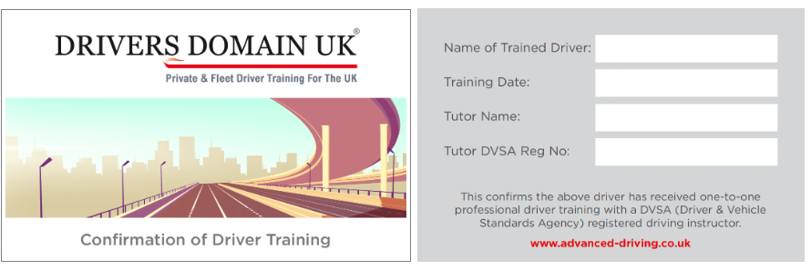Business Card Request (Post Course)